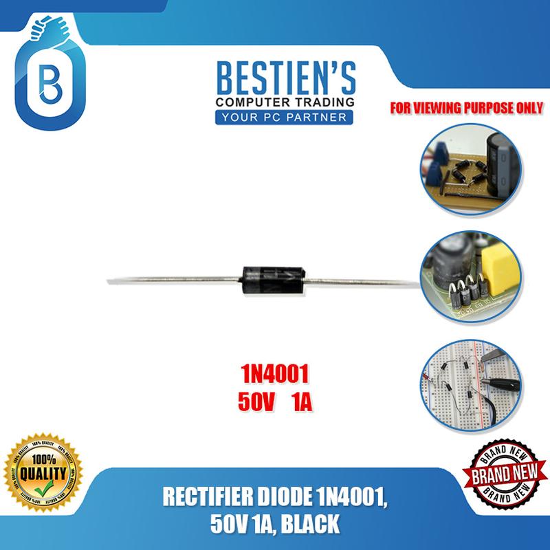 RECTIFIER DIODE 1N4001, 50V 1A, BLACK - TikTok Shop Philippines