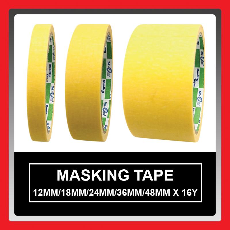 M-ONE Masking Tape Kuning 12mm / 18mm / 24mm / 36mm / 48mm - TikTok ...