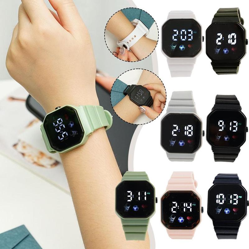 Electronic Watch For Men Digital Kids Watch Electronic LED Wristwatch ...