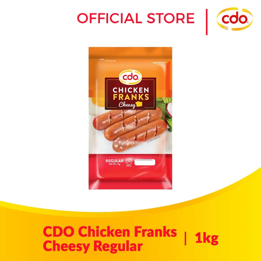 CDO Chicken Franks Cheesy Regular 1kg - TikTok Shop Philippines