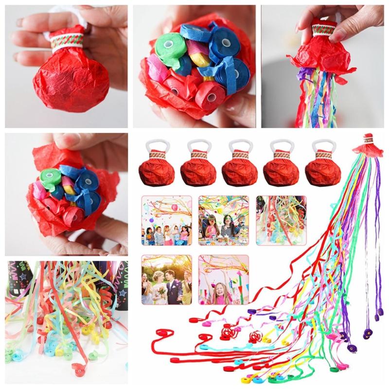Wedding Supplies Confetti Hand Throw Ribbon Props Paper Streamers ...