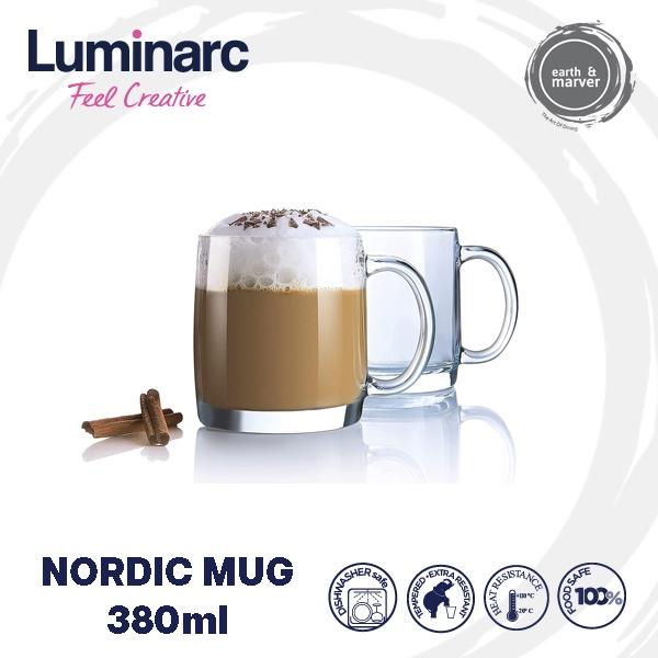 (Local Stock) Luminarc Nordic Mug / Coffee Mug / Tempered Glass ...
