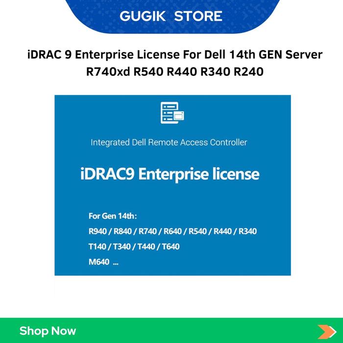 Jual iDRAC 9 Enterprise License For Dell 14th GEN Server R740xd R540 ...