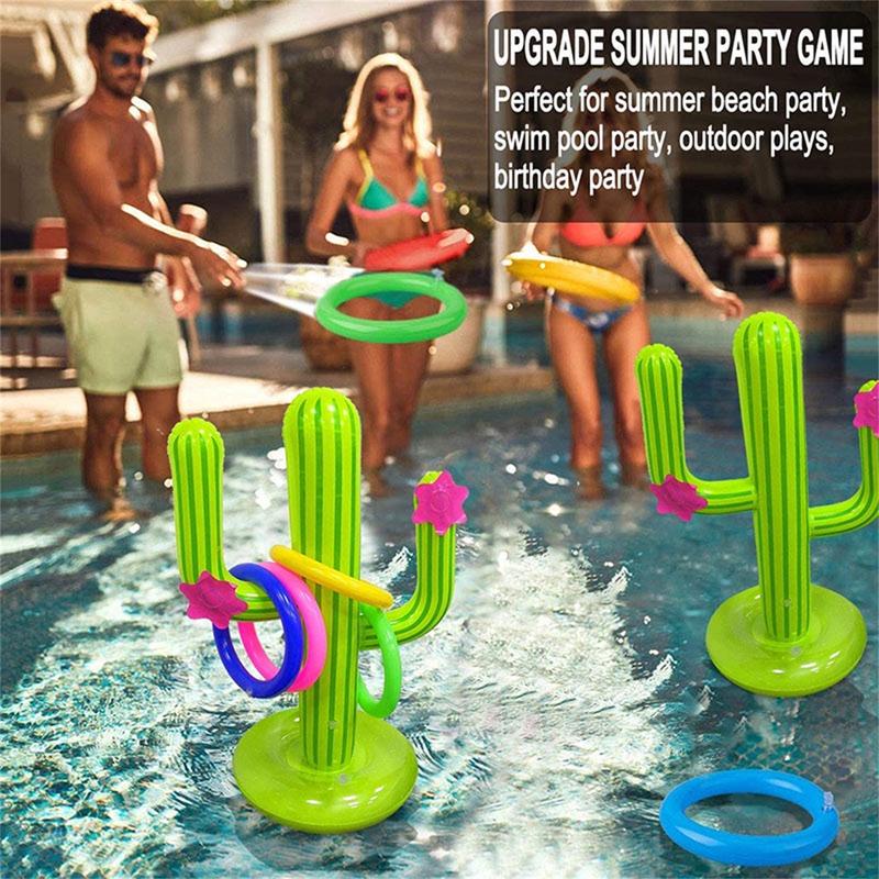 PVC Inflatable Throwing Circle Toys Throwing Circle Garden Pool ...
