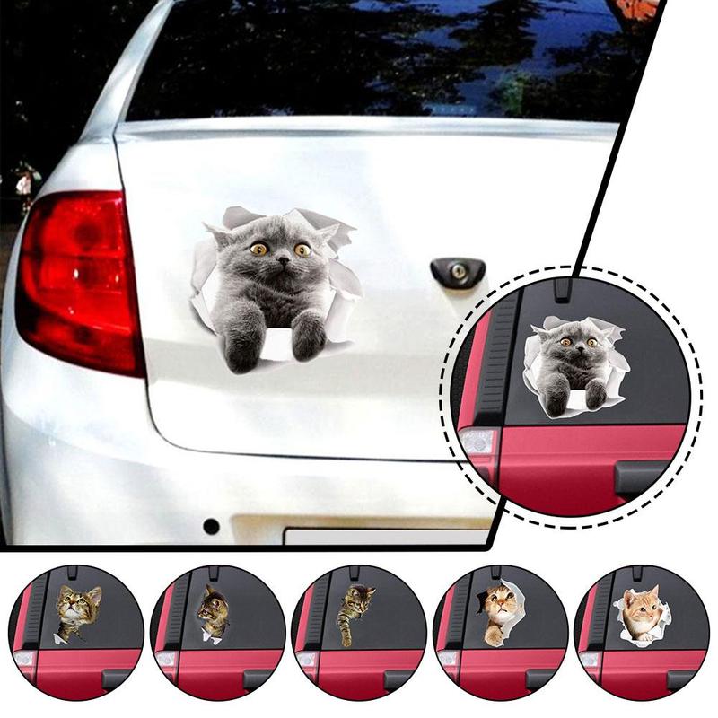 3D Mouse Hole Car Stickers Creatively Designed Bumper Stickers - TikTok ...