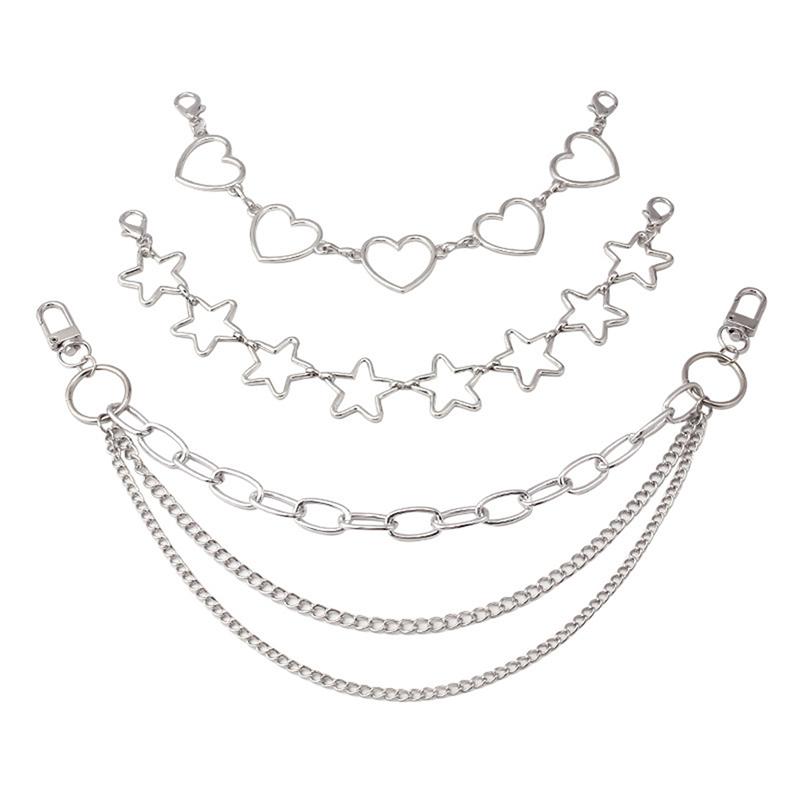 Rantai Logam, Berbilang Lapisan, Tali untuk Beg Bahu, Personaliti DIY ...