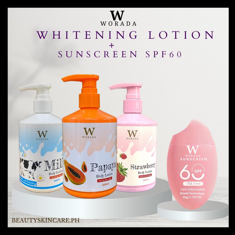 [FDA Approved] WORADA Whitening In 7 Days Lotion And SPF60+ - TikTok ...
