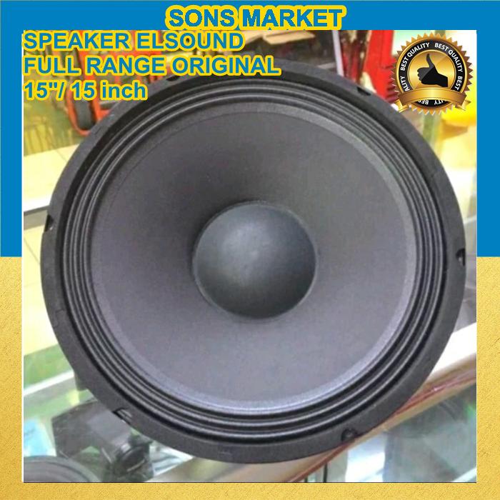 SPEAKER ELSOUND 15 inch FULL RANGE ORIGINAL 15inch 15 in WOOFER - Shop | Tokopedia