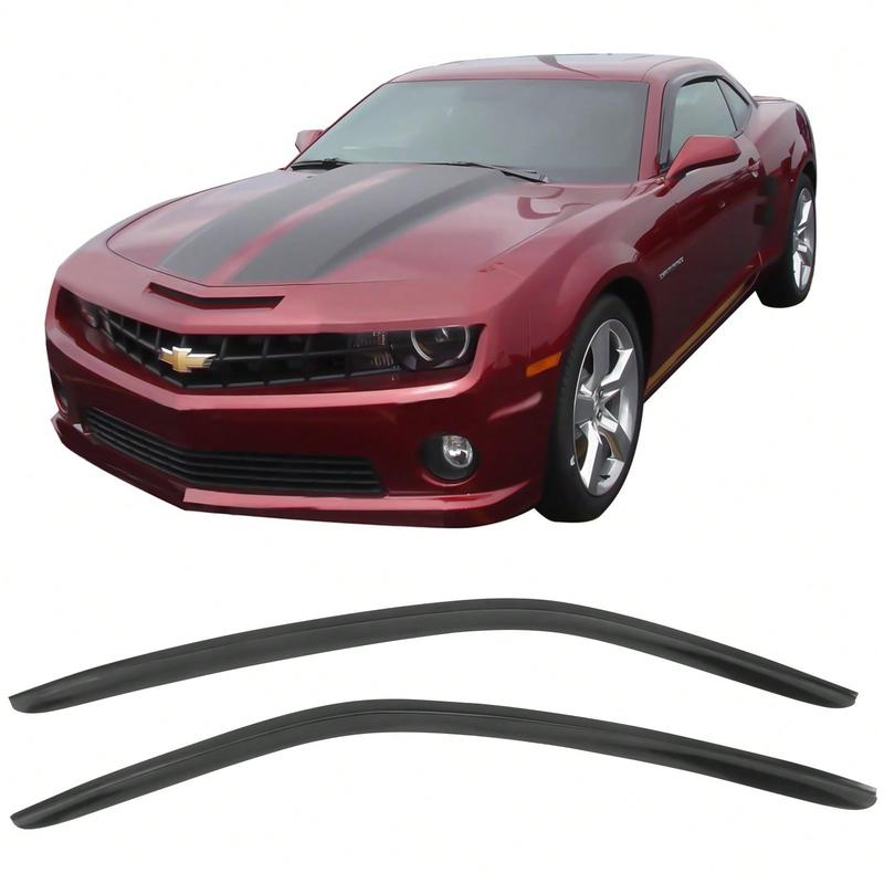 2PCS Visors Fit For 2010-2024 Chevy Camaro Slim Style Smoke/Tinted ...