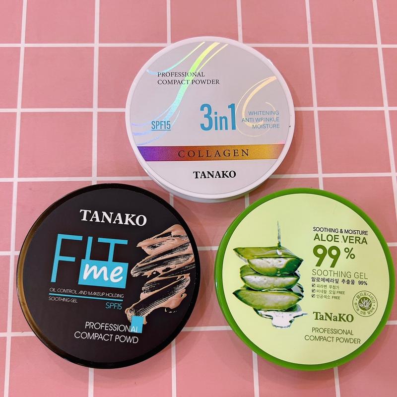 Tanako Face Powder w/sponge Makeup Cosmetic Aloevera - TikTok Shop ...