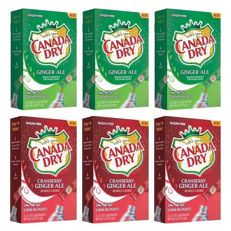 Canada Dry Ginger Ale Powdered Drink Mix 6 Boxes of 6 packet - TikTok Shop