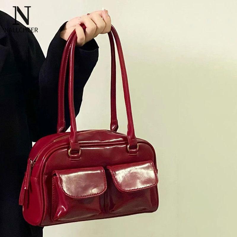 Beg Bahu Wanita, NALLCHEER, Beg Standoil, Fesyen, Gaya Retro, Kapasiti ...