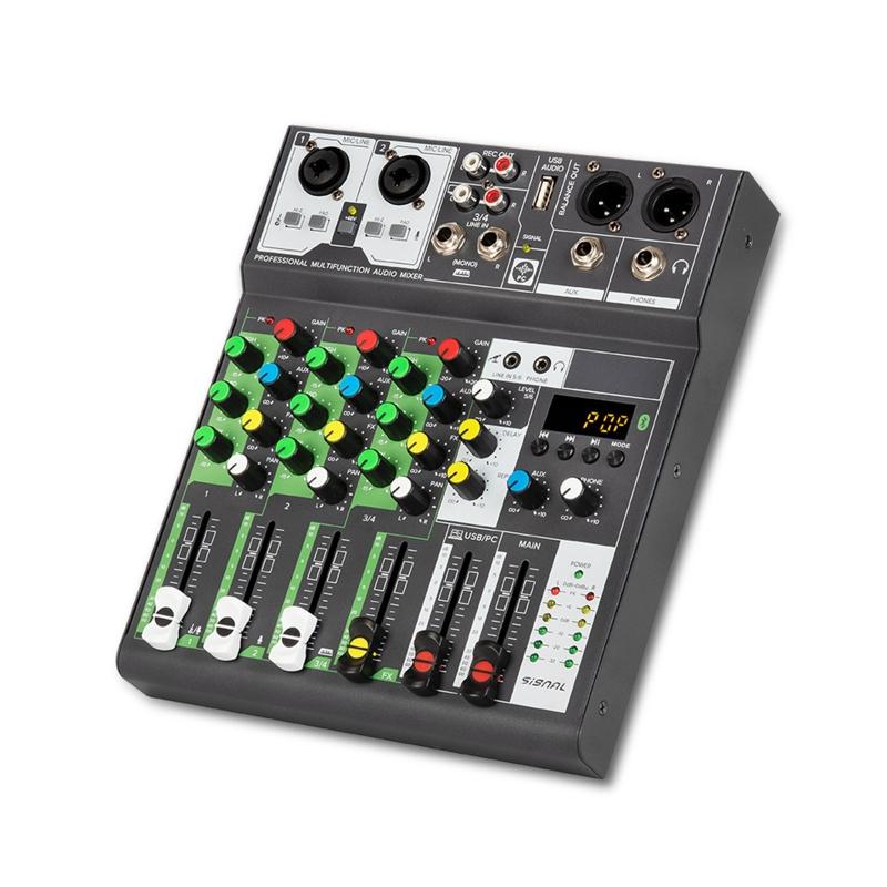 Digital USB Bluetooth-compatible Computer Audio Mixer Input 48VPhantom ...
