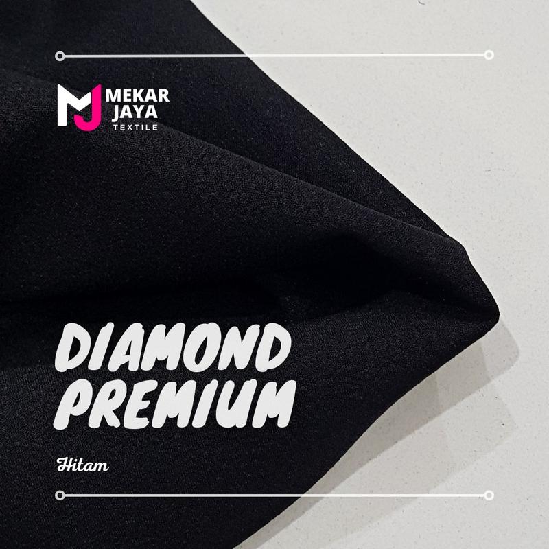 [PROMO] KAIN DIAMOND CREPE PREMIUM - HITAM | KAIN CREPE | DIAMOND ...
