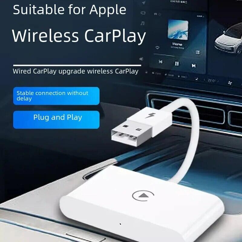 Penyesuai Carplay Berwayar ke Tanpa Wayar, Untuk iPhone dan Aibox ...