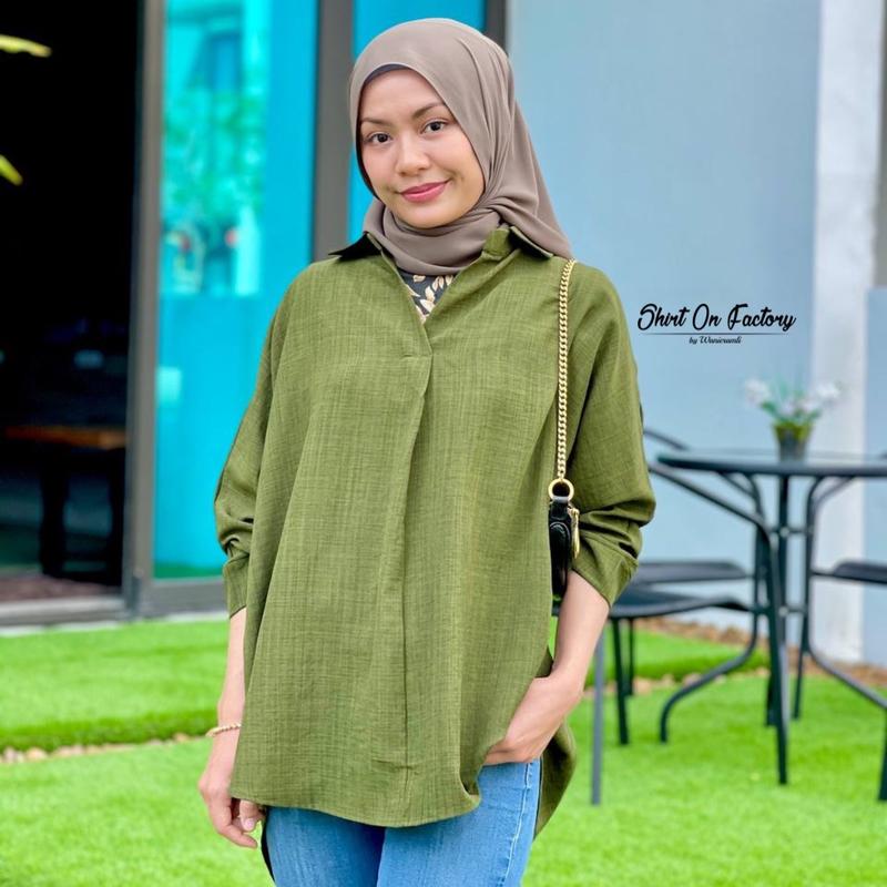 Lofa Linen Top by SOF - TikTok Shop Malaysia
