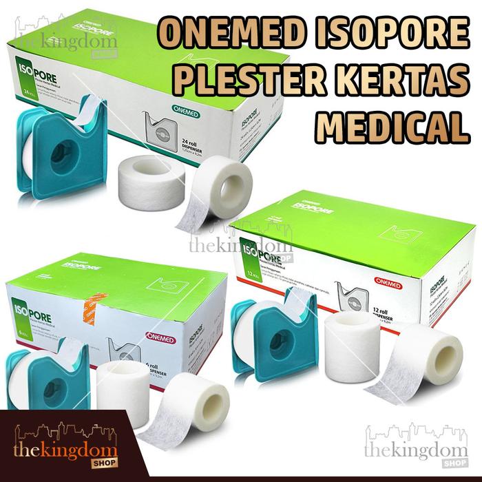 Jual Onemed Isopore Plester Kertas Medical Tape Plaster Selotip ...