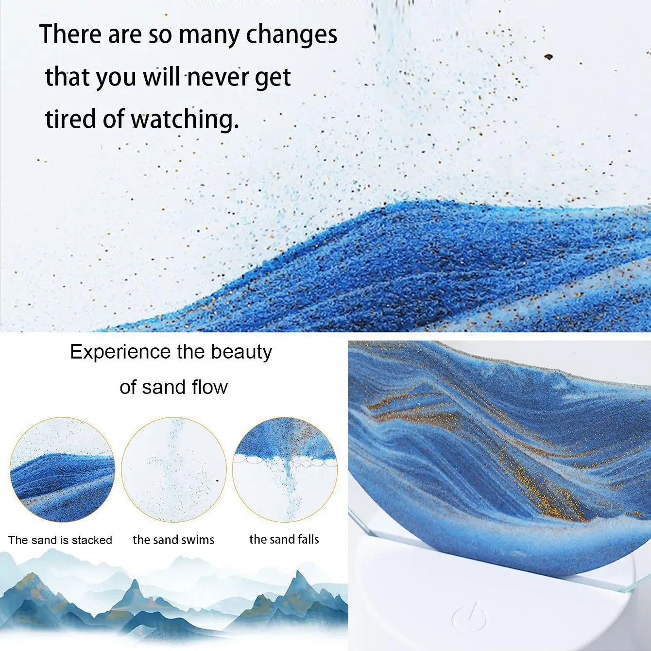 Christmas Gift Xmas New Year Gift, Creative Quicksand Desk Light, 1 ...