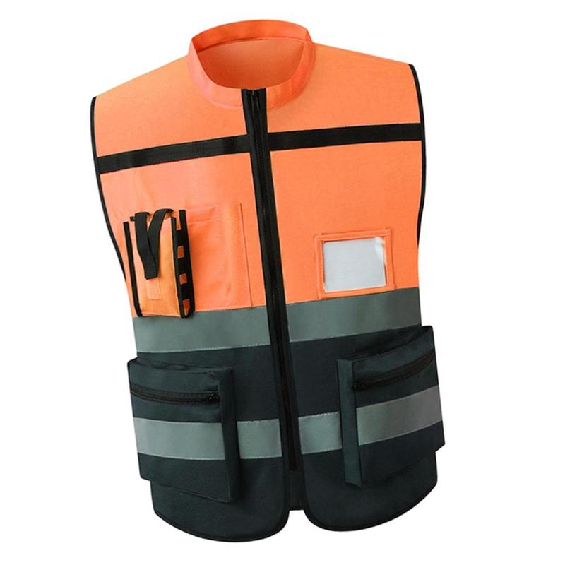 High Visibility Vest Safety Reflective Vest Work Wear Vest Construction ...
