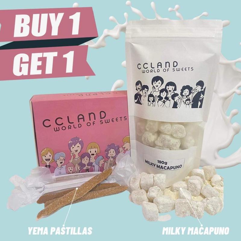 YEMA AND MILKY MACAPUNO BUY 1GET 1 BY CCLAND WORLD OF SWEETS - TikTok ...