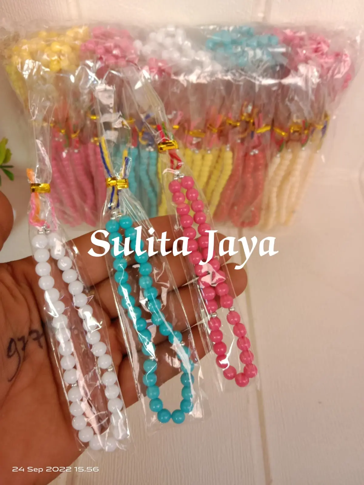 isi 100 pcs - souvenir pesta pernikahan tasbih mutiara dop kemas ...