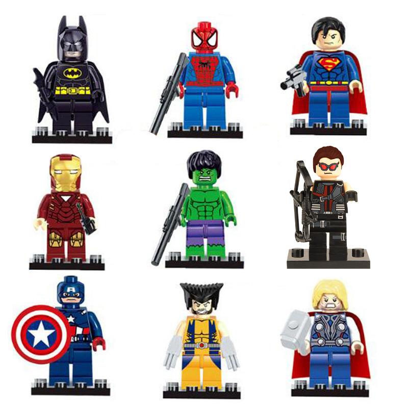 Cross-Border Wholesale D818-898 Superhero Building Blocks Minifigures ...