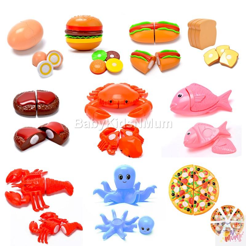 Add On Cutting Play Food Pretend Play PVC Velcro Early Learning ...