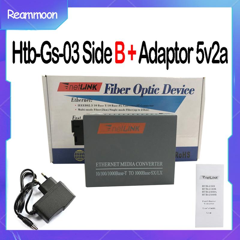 Htb-Gs-03 B Gigabit Media Converter 1000Mbps NETLINK Fiber Optical ...