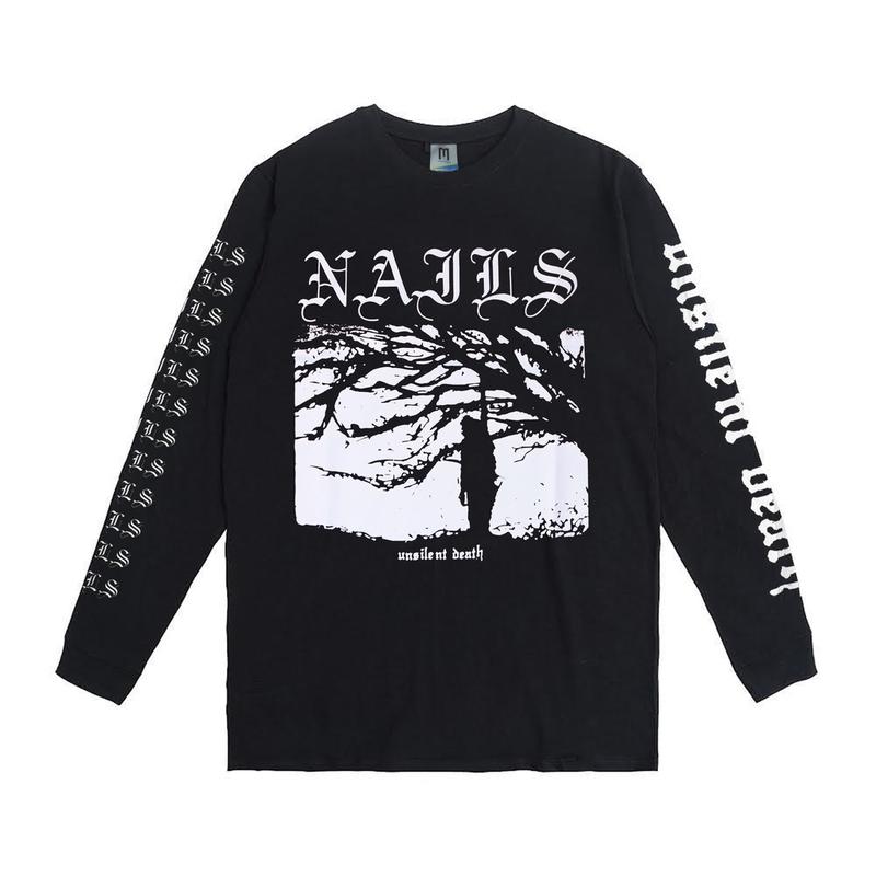 Kemeja-T, Band Metal Kuku, Kematian Senyap, Lengan Panjang, Barangan ...