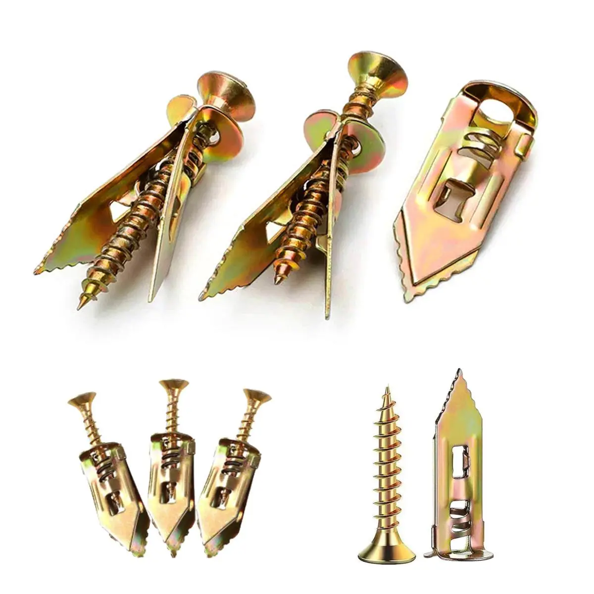 60Count Drywall Self Drilling Anchors and Screws,Easy Application,No ...