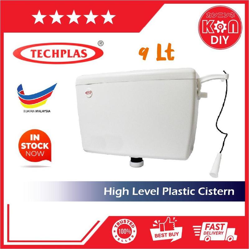 KNN-DIY TECHPLAS 9LITER Elegen Plastic Cistern High Level 1104-HL ...