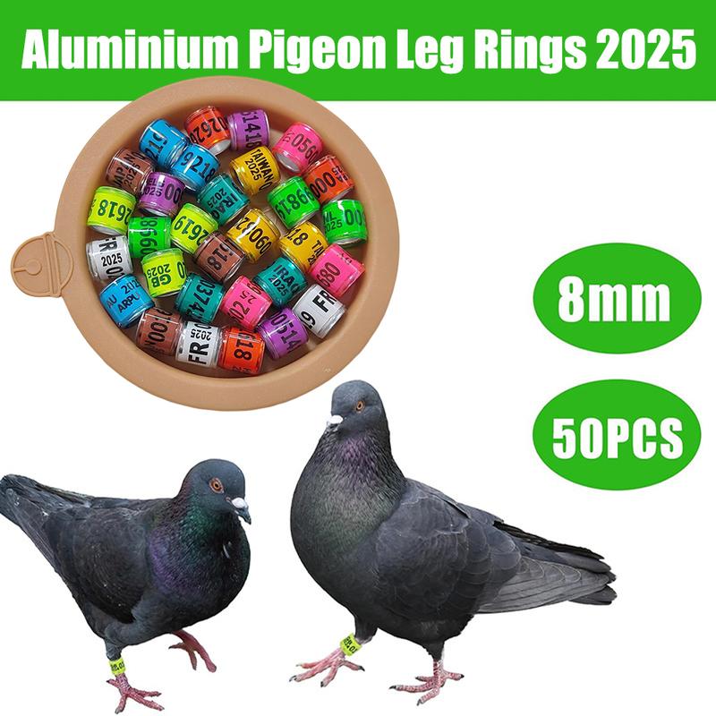 TK 10/50Pcs 2025 Years Pigeons Foot Ring 8x11mm Pigeons Foot - TikTok ...