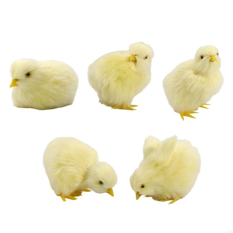 P15E Realistic Plush Chicken Stuffed Animals Toy Model Figure Easter ...