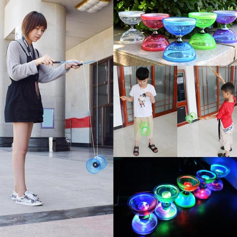 Bearing Diabolo Rubber Sticks Kids Small Juggling Diabolos - TikTok ...
