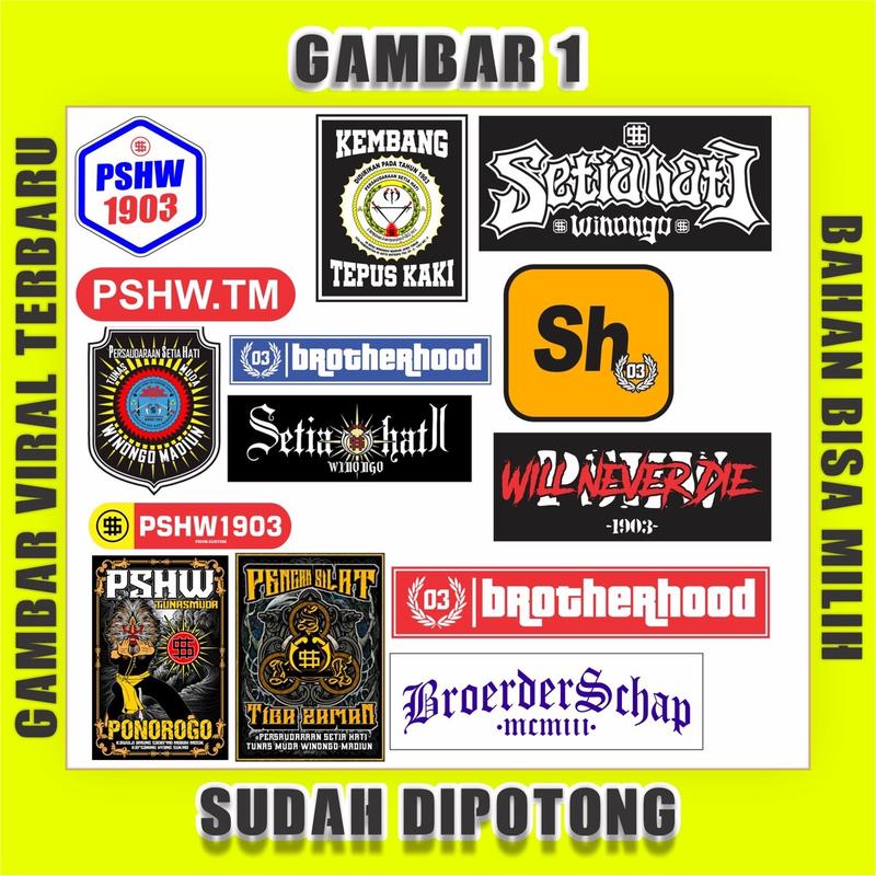 Sticker & gantungan pshw ( Tahan air, tidak akan luntur, bahan - Shop ...