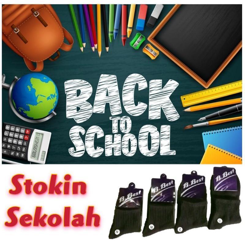 Black Sock School Cotton Stoking Hitam Sekolah Stokin Sekolah - TikTok ...