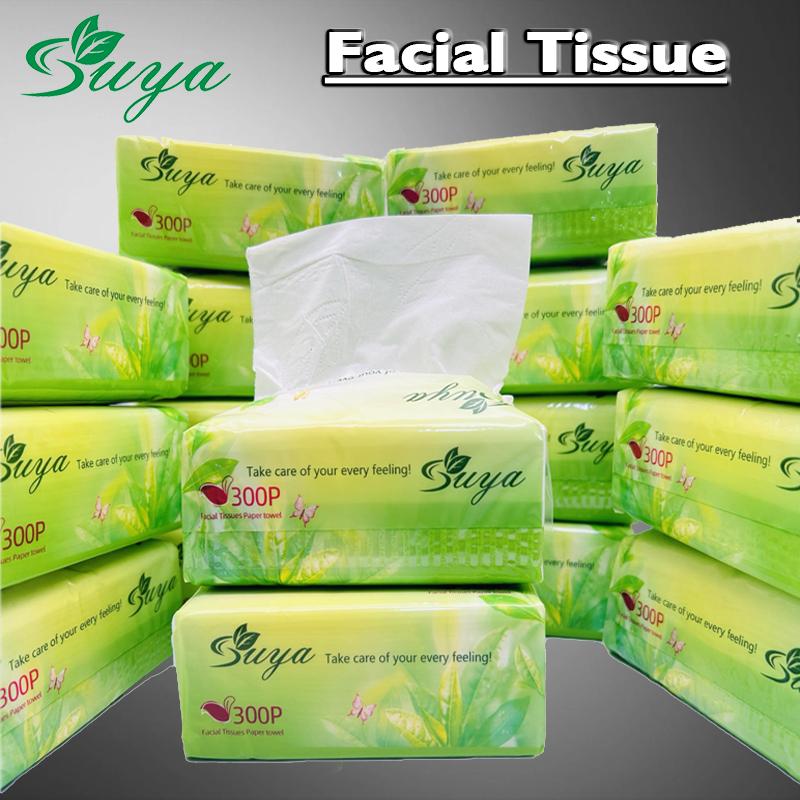 300 Sheets 1pack (8pcs) SUYA Organic green tea 3 ply Facial Tissue ...