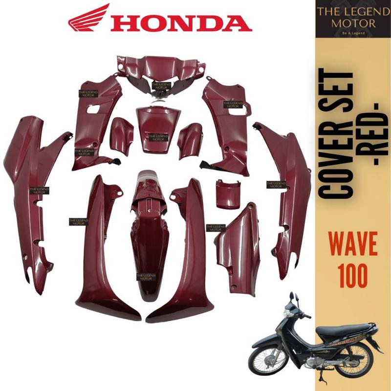 Honda wave100 wave 100 cover set coverset caver body cover Kaver ...