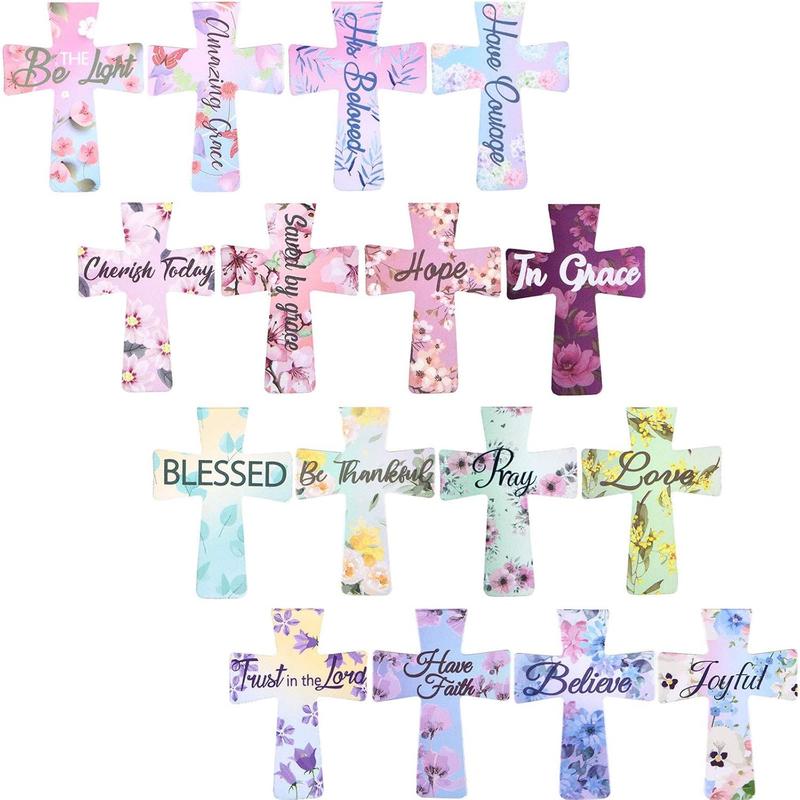 48 Pieces Magnetic Christian Religious Cross Bookmark Religious ...