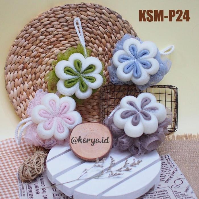 Jual Spons mandi seri pastel I busa mandi premium I shower puff jaring ...