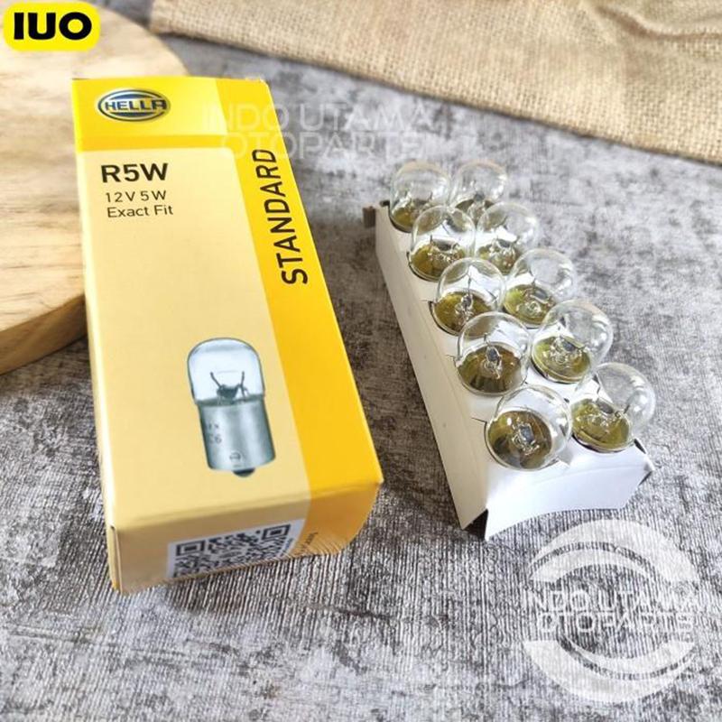 Bohlam lampu Mobil R5W 12V 5W Kaki 1 BA15S HELLA Lampu kecil - Shop ...