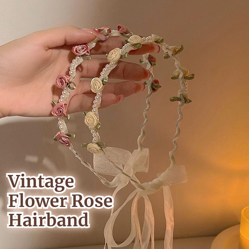 Bando Fesyen Wanita Mawar Cekak Rambut Rose Headband Vintage - TikTok ...