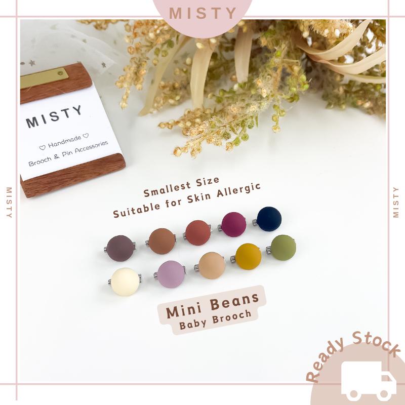 MISTY l Mini Beans Pin Tudung Kecil Baby Brooch Kerongsang Dagu ...