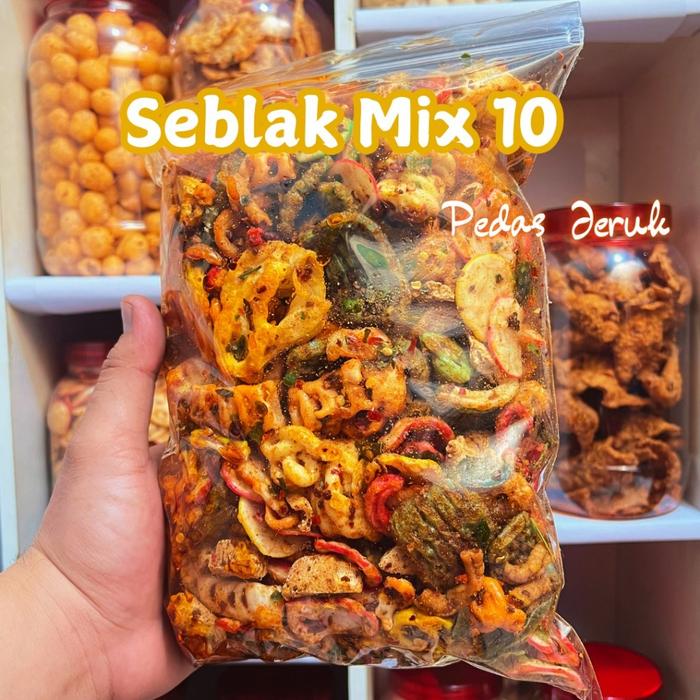Promo SEBLAK KRUPUK MIX KRUPUK SEBLAK CAMPUR PEDAS DAUN JERUK ISIAN ...