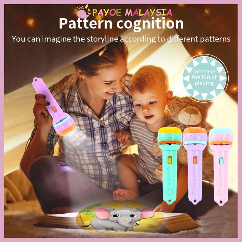 Kids Projector Torch Lamp Toy Baby Early Education Toys Ligh - TikTok ...