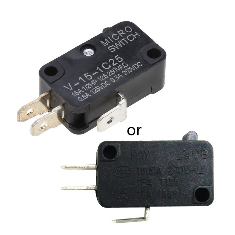 Suis Had Mikro, KW7-0C, AC125V / 250V, 15A, 1NO + 1NC SPDT Butang ...