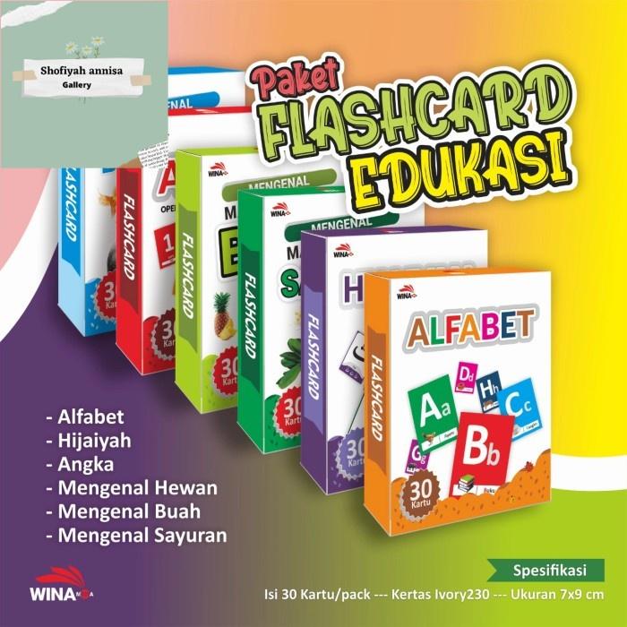 Flashcard Edukasi 1 Set (6 Paket) - Ap230 - Shop | Tokopedia