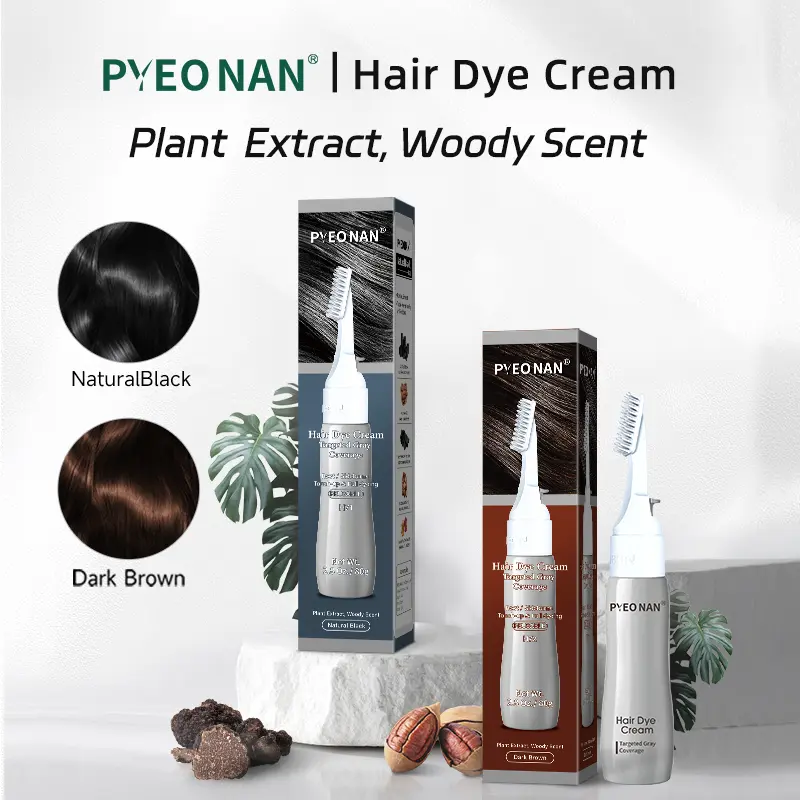 PYEONAN Unisex Hair dye Cream, Herbal Extracts for Gray Hair - TikTok Shop