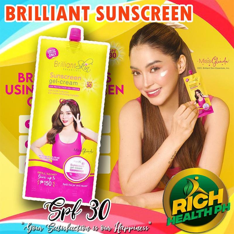 Pelindung Matahari, BRILLIANT, SPF 30, Untuk Muka dan Badan, - TikTok ...