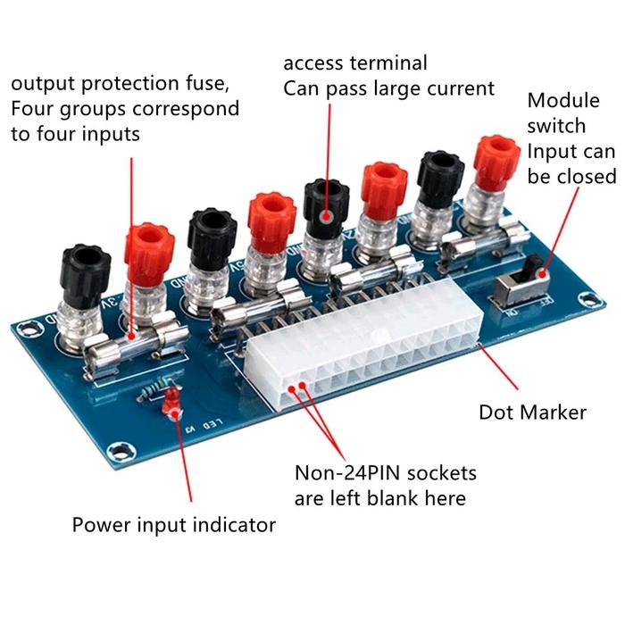 Jual XH-M229 ATX Desktop Computer Power supply Output Terminal Module ...